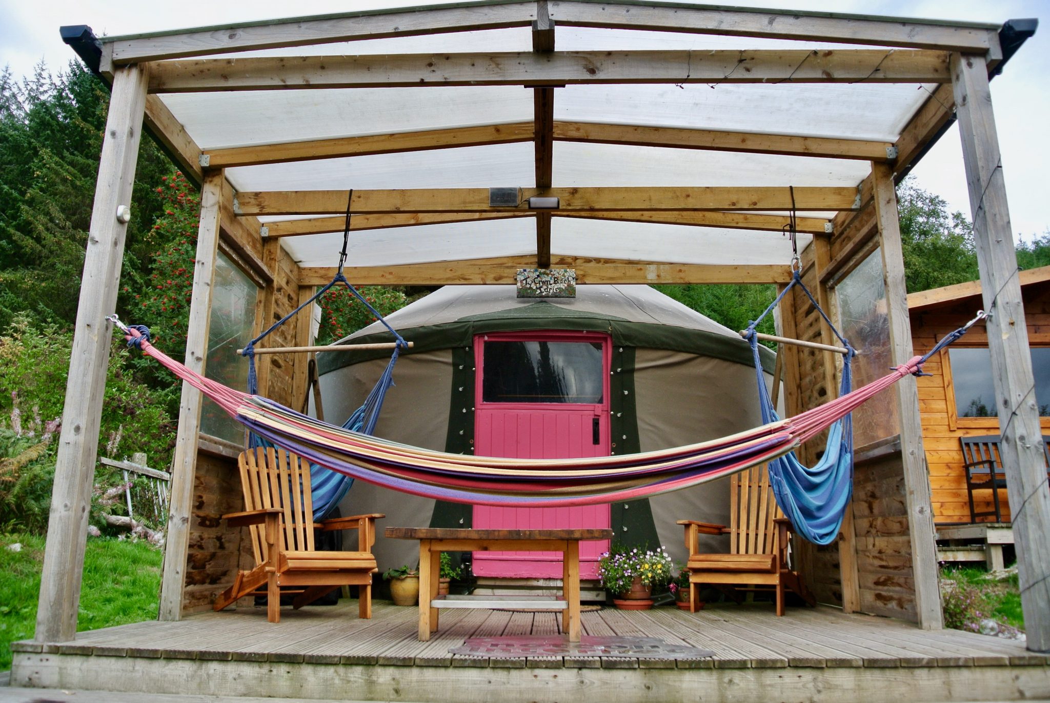 Ty crwn bach idris yurt 3 off grid sustainable eco glampsite and ...